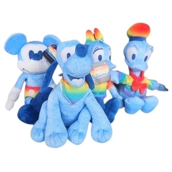 Disney | Toys | Disney Rainbow Pride Mickey Pluto Daisy Donald Plush ...